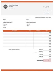 Free Hospital Invoice Templates - Invoize - Easy invoice Maker App