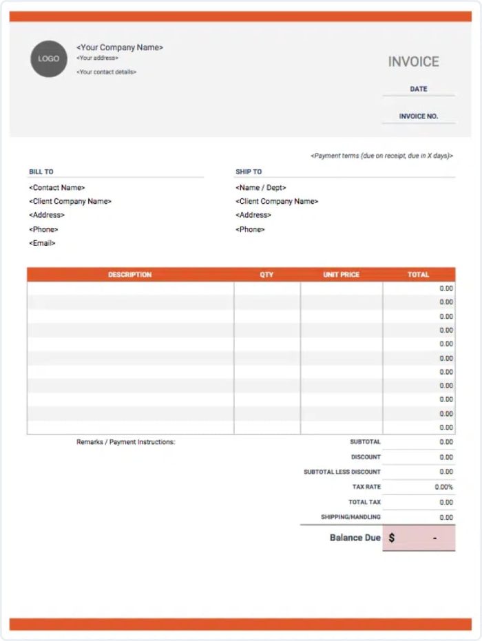 Free Hospital Invoice Template | Word, Excel & PDF