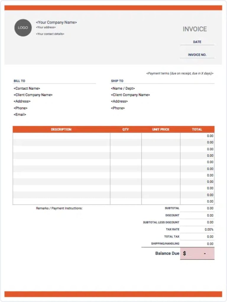 Free Hospital Invoice Template | Word, Excel & PDF